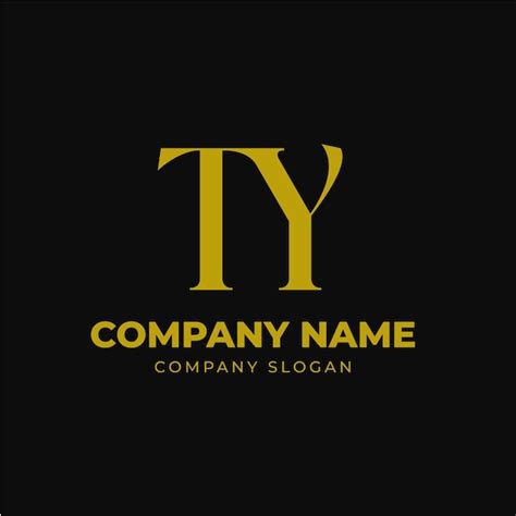 Premium Vector Letter Ty Monogram Logo Design Stylish Minimalist