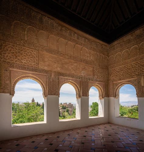 Generalife Palace Lookout With Views Of Alhambra Granada Andalusia