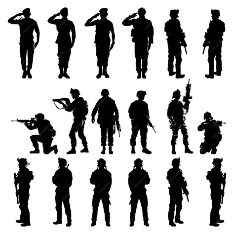 Army Man Saluting Shadow