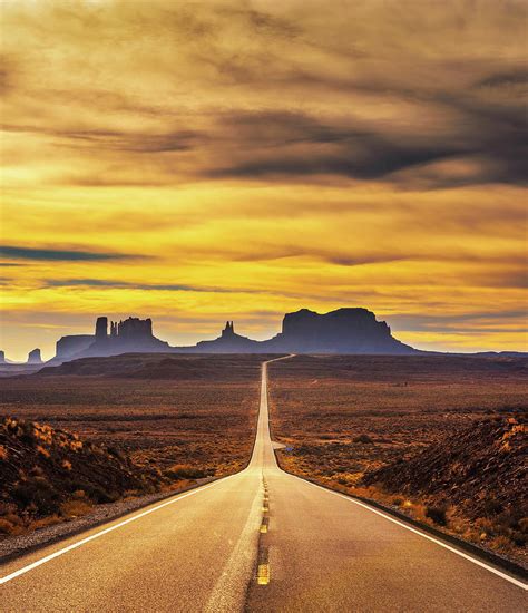 Desert Road Sunrise
