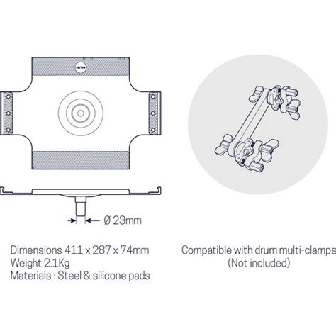 Embodme Mounting Plate For Erae 2 Thomann Uk