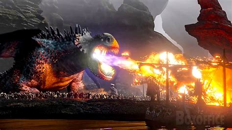Vikings Vs Red Death Dragon How To Train Your Dragon Clip Youtube
