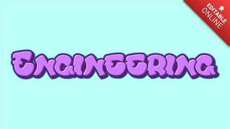 Engineering Purple Pop Graffiti Text Effect Generator