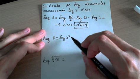 Cálculo De Logaritmos Decimales Youtube