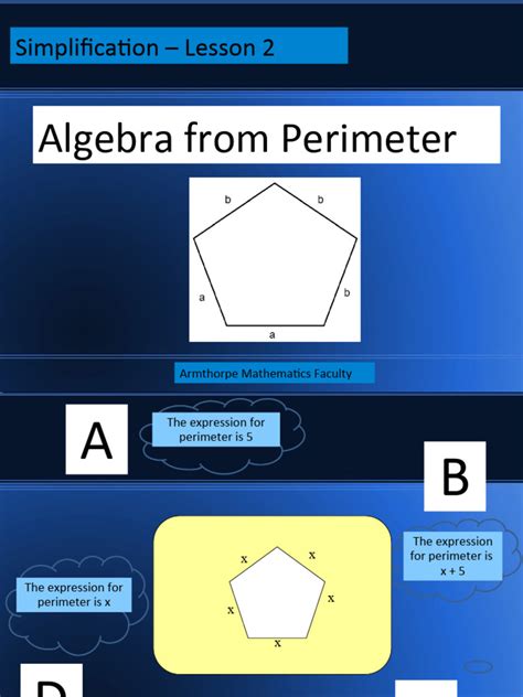 Algebra Perimeter Expressions Worksheet Pdf Mathematics Algebra