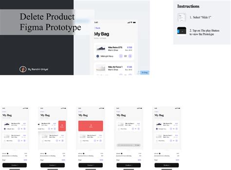 Delete Product Figma Prototype Figma