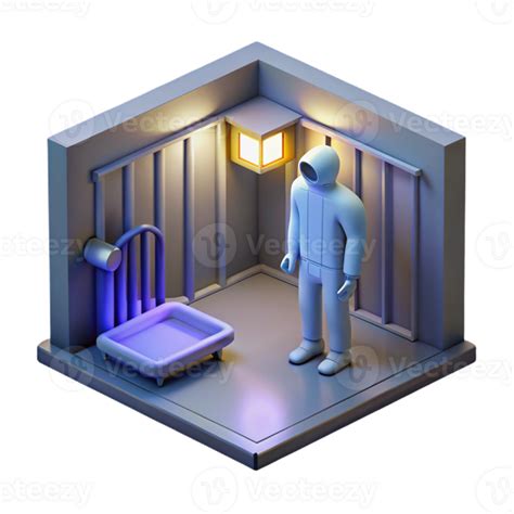 Wonderful Creative A Futuristic Prison Cell Cold And Professional