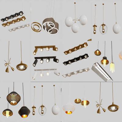 Collection Of Ceiling Lights 3d Model By Esmileonline