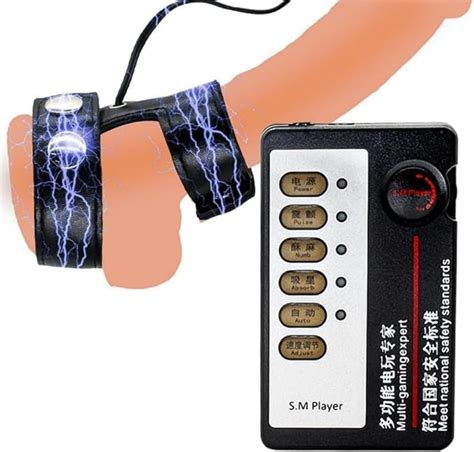 Electric Shock Cock Ring Adjustable Cock Ring Electrical Adult Sex Toy