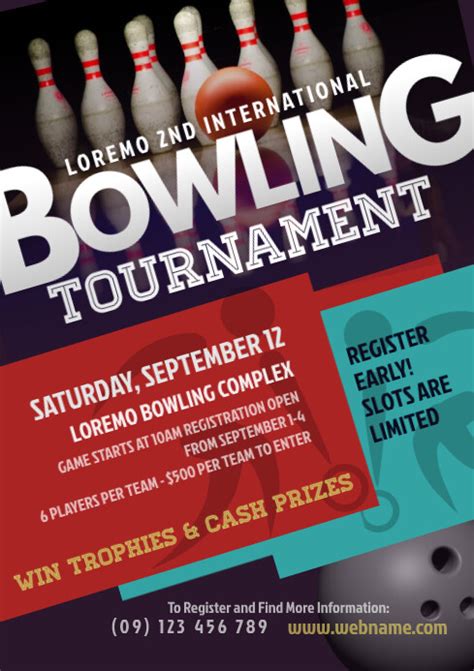 Bowling Tournament Flyer Template Postermywall