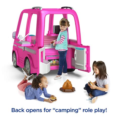Buy Power Wheels Barbie Dream Camper Battery Powered 12v Ride On