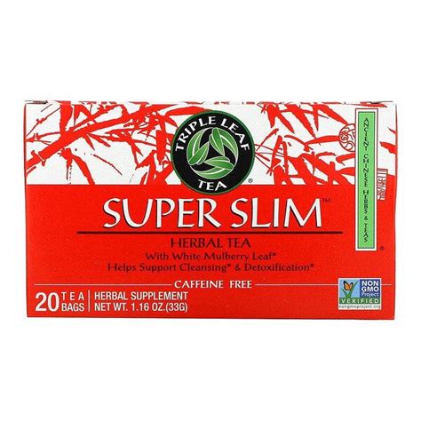 Triple Leaf Tea Super Slim Herbal Tea 20 Bags Detox And Health