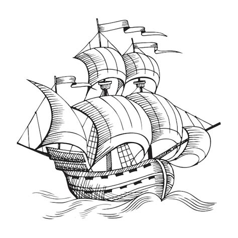 Caravel Drawing