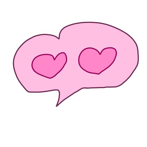 Pink Heart Speech Bubble 37247144 Png