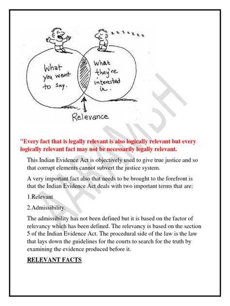 Logical And Legal Relevancy Pdf Confession Law Evidence