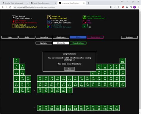 Incremental Mass Rewritten 4回目 放置ゲームとか、好きだからああああ！