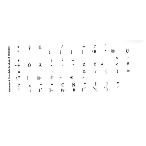 Keyboard Stickers Spanish Latin American Red Letters On Clear