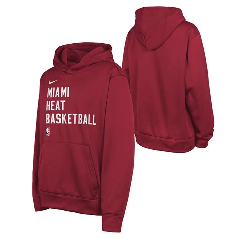 Miami Heat Nike Spotlight Fleece Overhead Hoodie Youth Rebel Sport