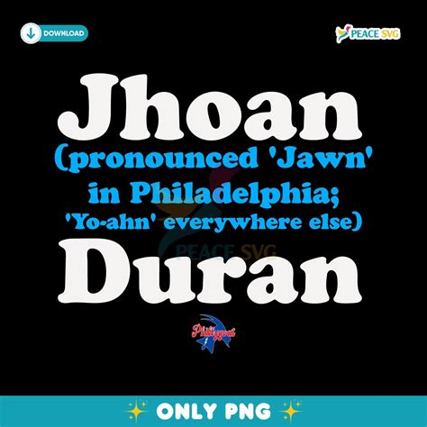 Jhoan Duran Funny Philadelphia Jawn Baseball Player Svg Instant Download Peace Svg