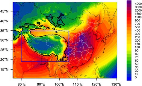 Spatial Distribution Of Average Bc Mass Loading Units μg M⁻² From