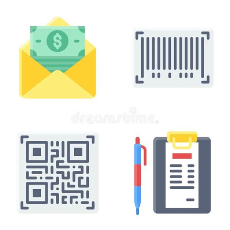 Barcode And QR Code Icon Payment Related Vector Stock Vector Illustration Of Barcode
