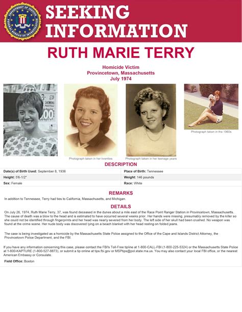 Details About Husband Sought In 50 Year Lady Of The Dunes Cold Case