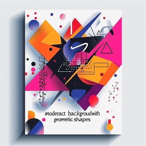 Modern Abstract Background With Geometric Shapes Premium Ai Generated Image