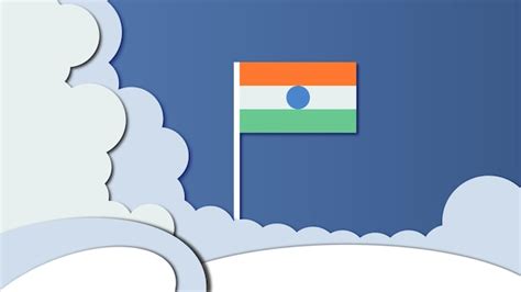 Premium Vector Indian Flag Paper Cutout Effect