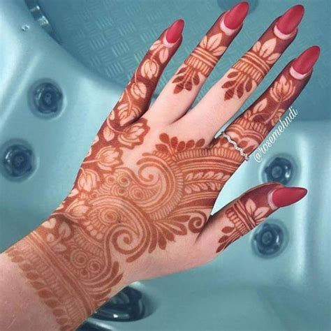 Best 15 Floral Style Back Hand Henna Designs Fashion Beauty Mehndi