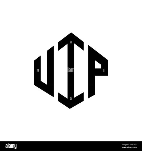 Uip Letter Logo Design With Polygon Shape Uip Polygon And Cube Shape