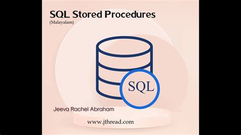 Sql Stored Proceduresmalayalam Youtube