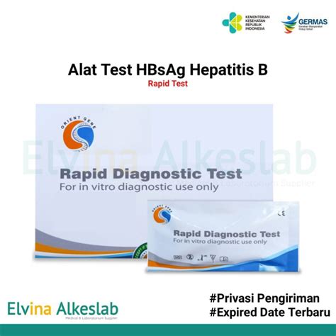 Jual Alat Tes Hbsag Hepatitis B Cassette 1 Set Alat Uji Hbsag Test