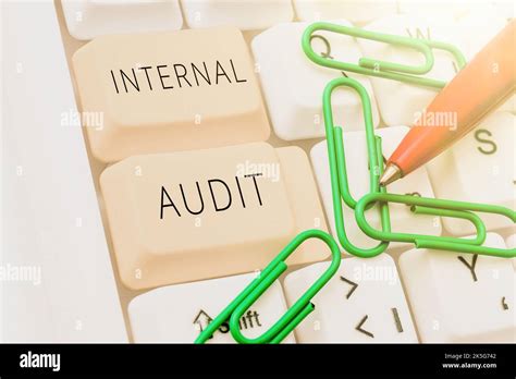 Sign Displaying Internal Audit Business Idea Evaluates The Objective