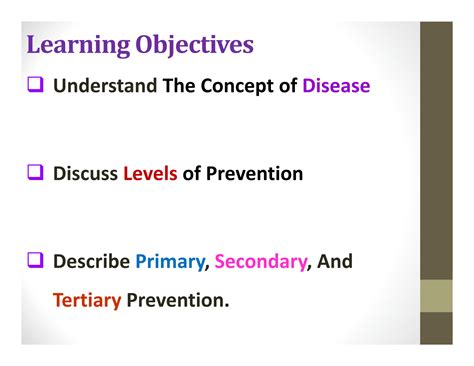 Solution Levels Of Prevention Studypool