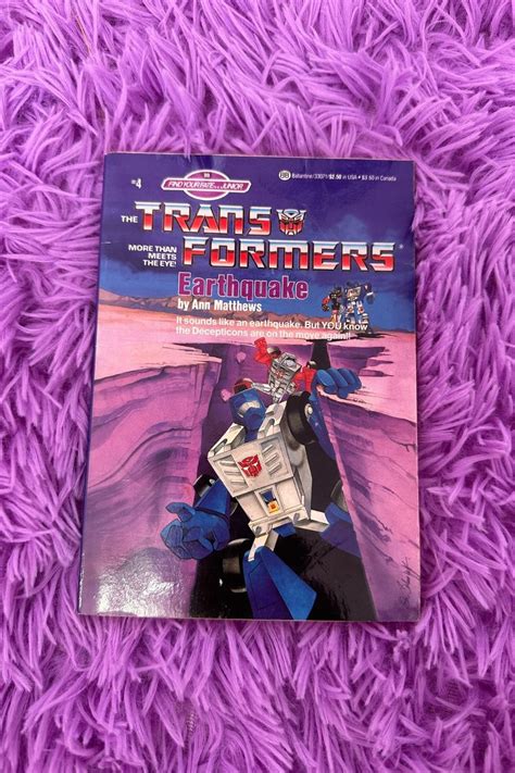 The Transformers Earthquake Book Nostalchicks