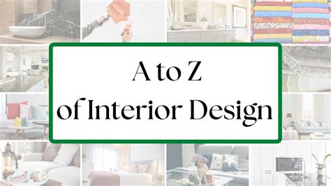 Interior Design Basics Vocabulary
