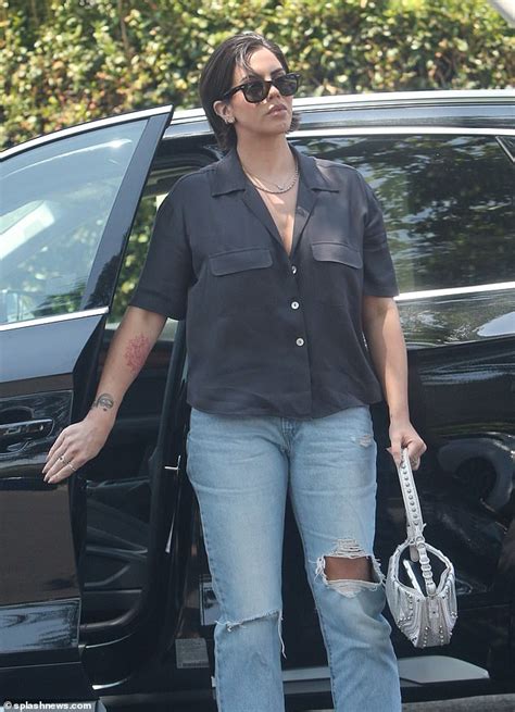 Katie Maloney Arrives To Film Vanderpump Rules At Ariana Madix And Tom