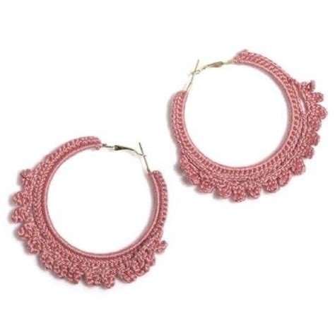 Shiraleah Jewelry Emme Crocheted Hoop Earrings Rose Poshmark