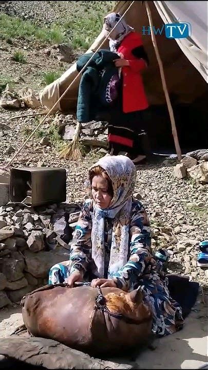طرزتیهه دوغ و مسکه وطنی در اییلاق Bamyan Hazaraworldtv Youtube