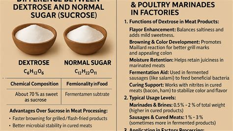 Dextrose Vs Sugar In Meat Processing