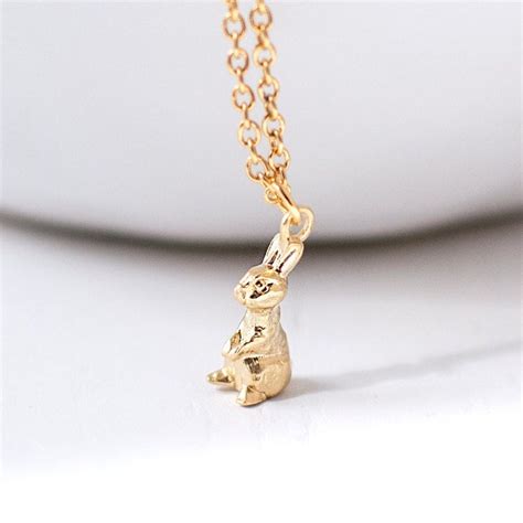 Rabbit Necklace Etsy