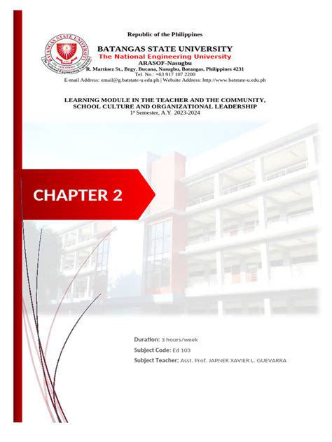 Ed 103 Module Chapter 2 Pdf