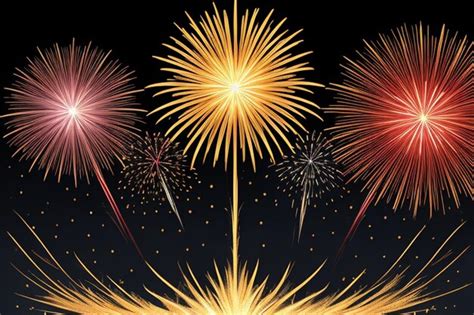 Premium Photo Bright Shiny Sparkling Flash Firework Salute Isolated