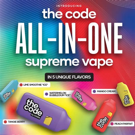 Codes Introducing The Code Our Easy To Use All In One Vape That Brings Sophistication