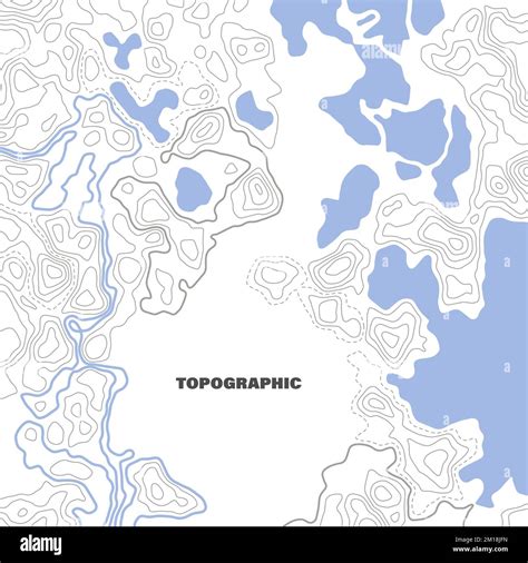 Background Of Contour Topographic Map Abstract Topography And