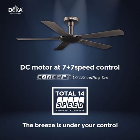 Deka Concept 1 Dc Ceiling Fan 56 Furniture And Home Living Lighting And Fans Fans On Carousell