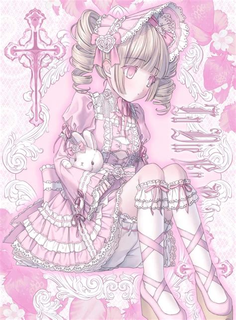 Dollcore Art Jirai Kei Wallpaper Anime Art Style Kawaii Girl