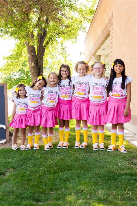 Little Miss Pre K 5th Grade Pink Skirt Set Sparkle In Pink