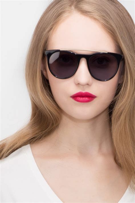 Miami Vice Aviator Black Frame Prescription Sunglasses Eyebuydirect