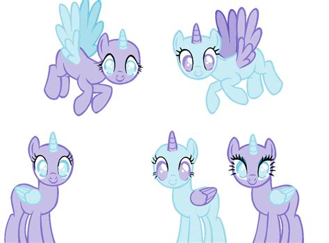Mlp Base 9 Mane 5 5 Ponies By Beckychelsea Bases On Deviantart